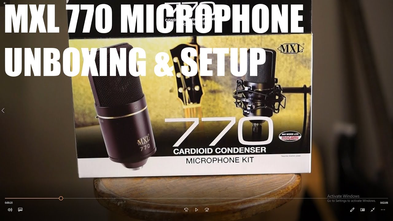 MXL 770 Microphone Unboxing & Setup - YouTube
