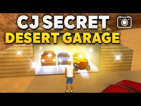 CJ’s Secret Garage in Desert | Rare Supercars BMW GTR 34/35& Bikes Collection | GTA San Andreas #gta