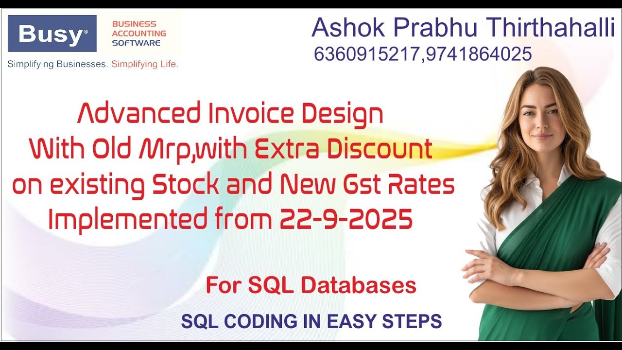 #busysoftware How to Print Old Mrp Items with extra discount and new ...