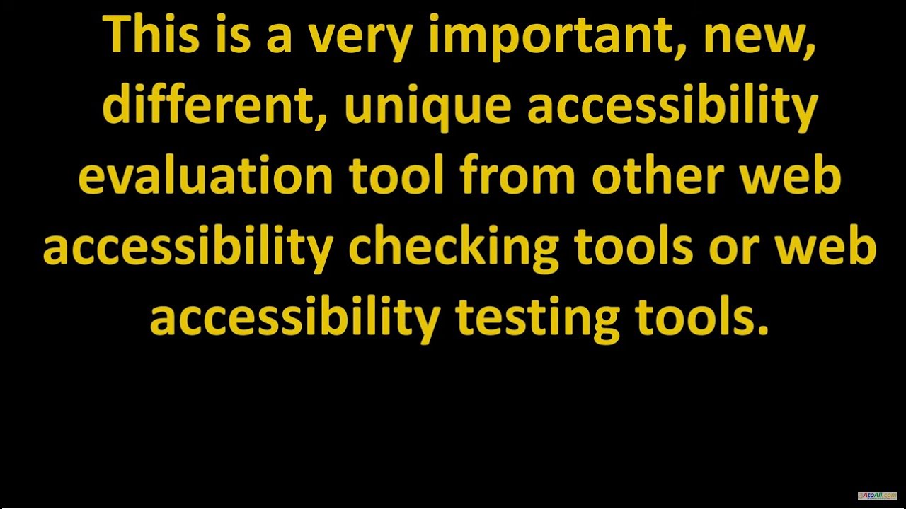 New web accessibility evaluation tools web accessibility checking tools ...