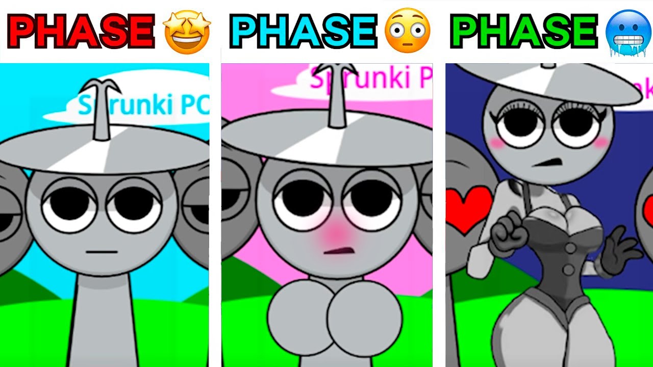 All Phases of CLUKR in New SUS Incredibox Sprunki : From Phase 1 to ...