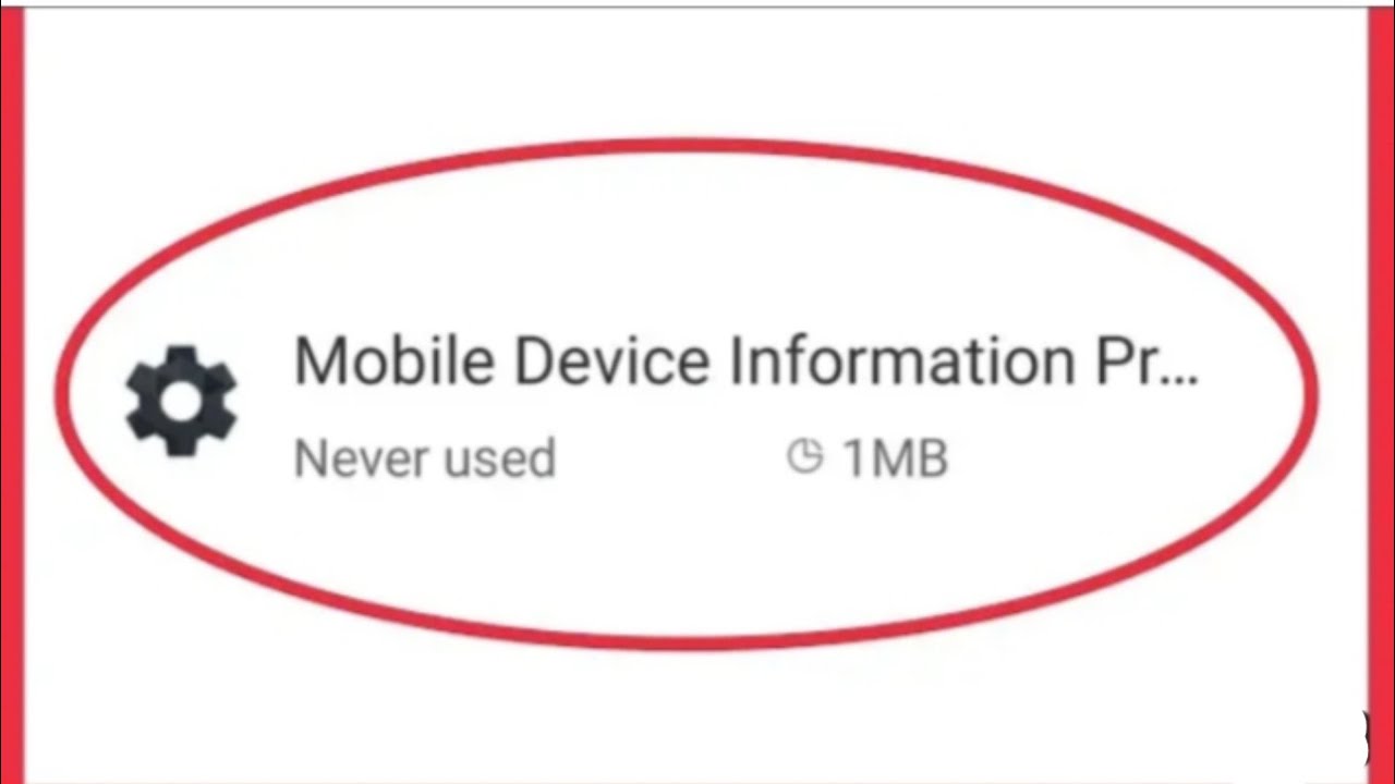 Mobile Device Information provider service problem solution - YouTube