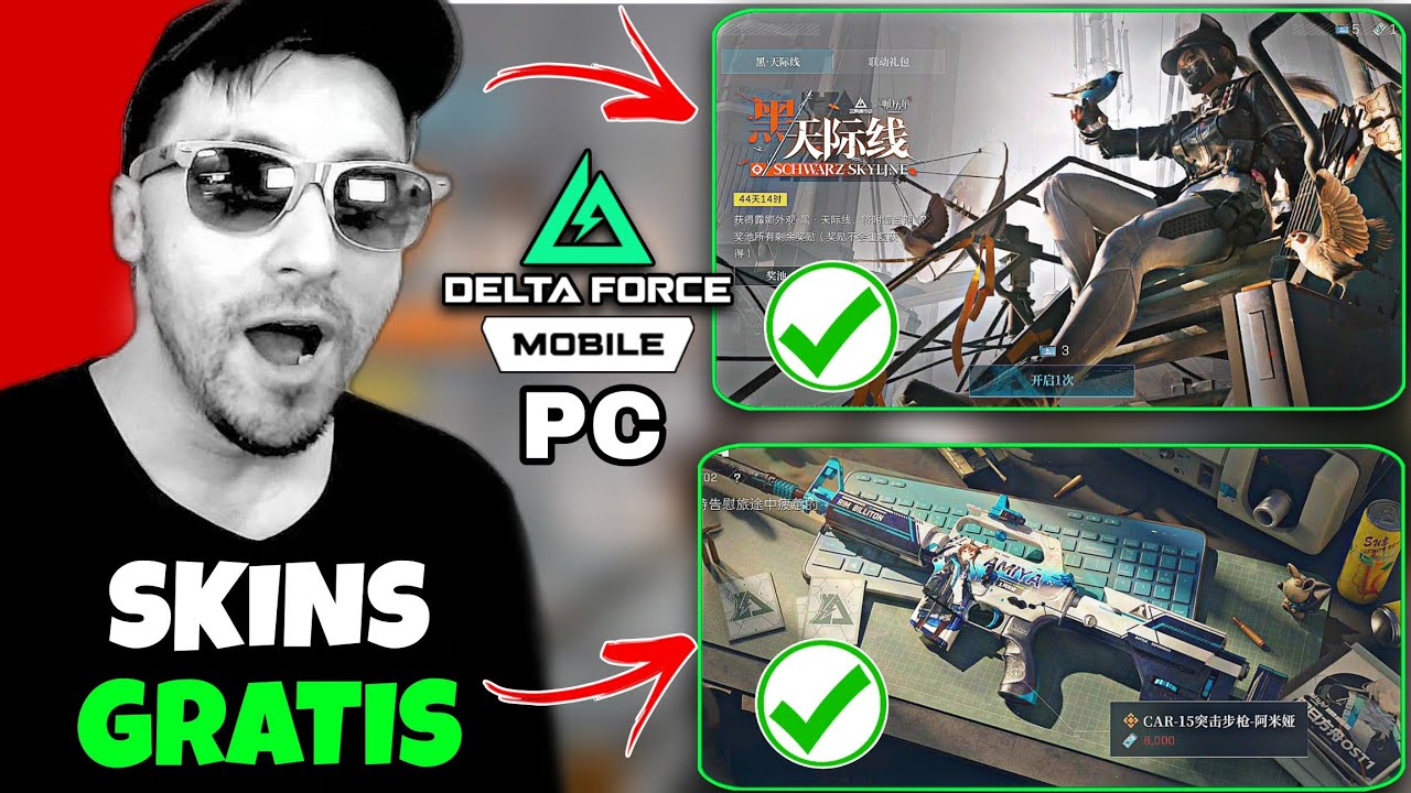 EXCLUSIVO!! CONSIGUE GRATIS las SKINS LEGENDARIAS ARKNIGHTS "LUNA y la CAR-15" en DELTA FORCE ...
