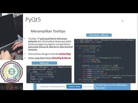 Pemrograman Dekstop Menggunakan Python dan PyQt5 - YouTube
