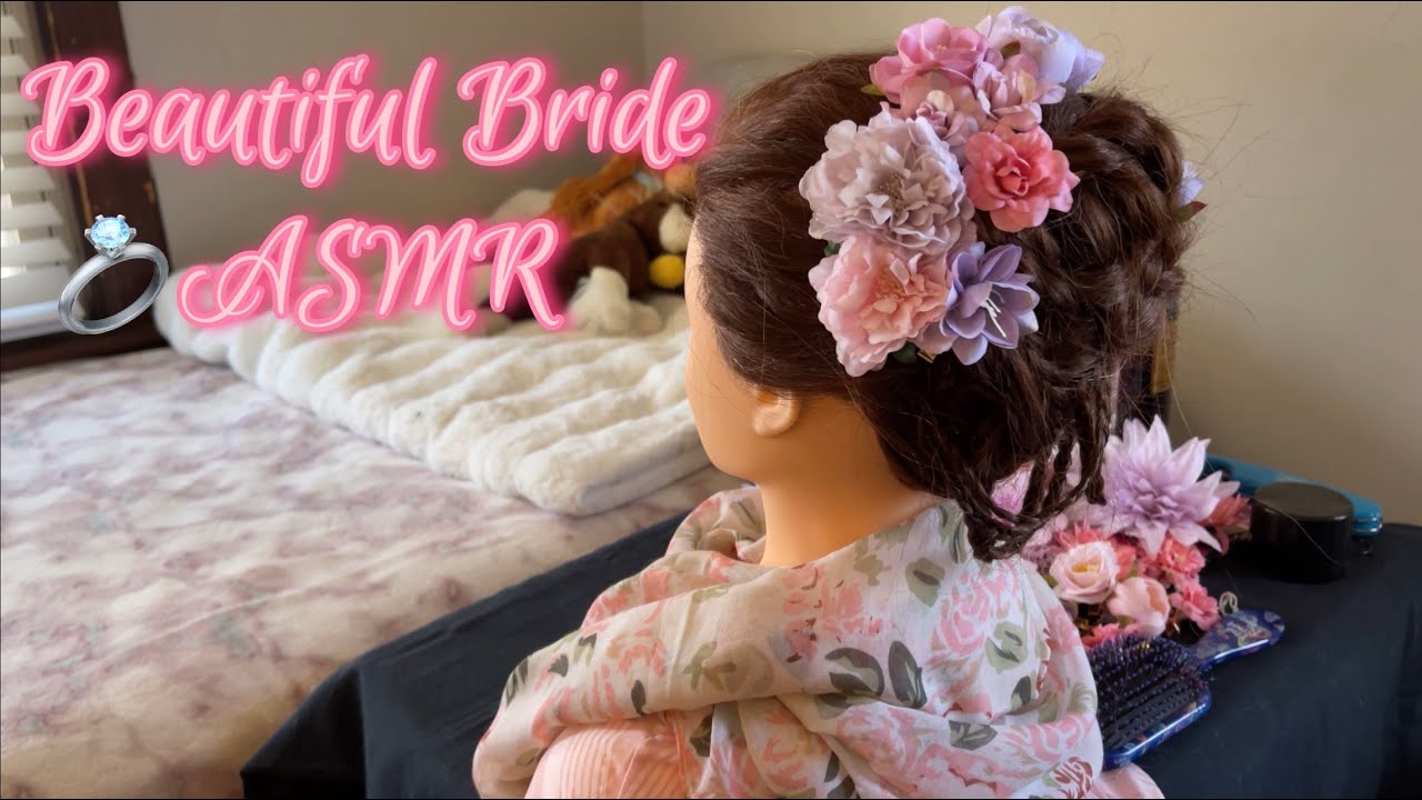 Asmr || Bridal Hair Styling - YouTube