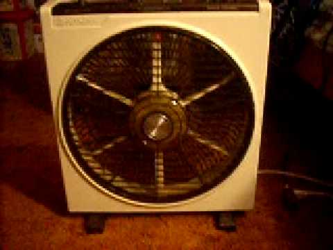 Hitachi rotator fan 1980's-1990's box fan in box - YouTube