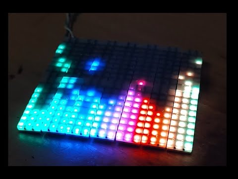Sound reactive RGB led matrix - YouTube