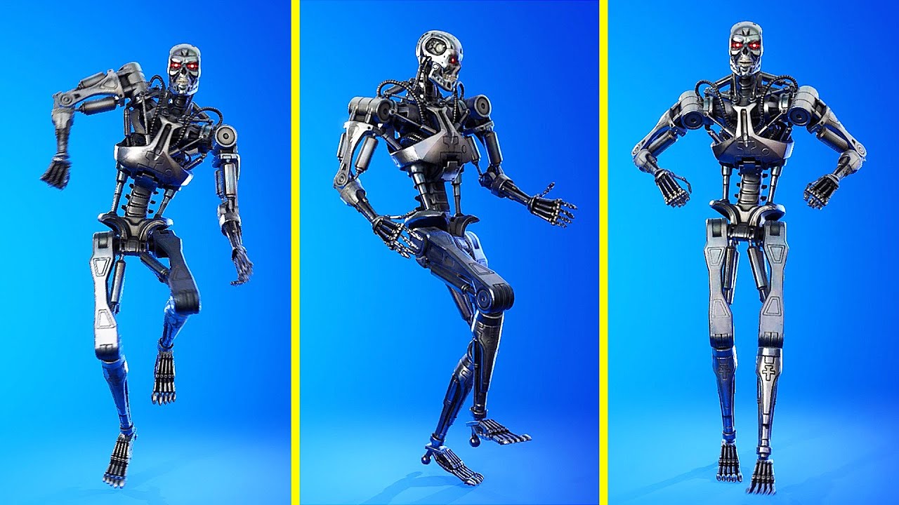*NEW* Encrypted T-800 Skin Showcase with Popular Dances & Emotes in ...
