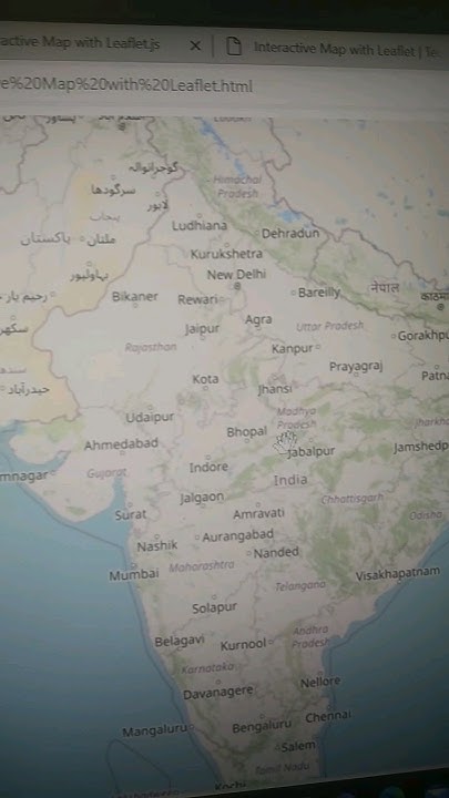 Interactive map with leaflet using HTML | creating map| #youtube source ...
