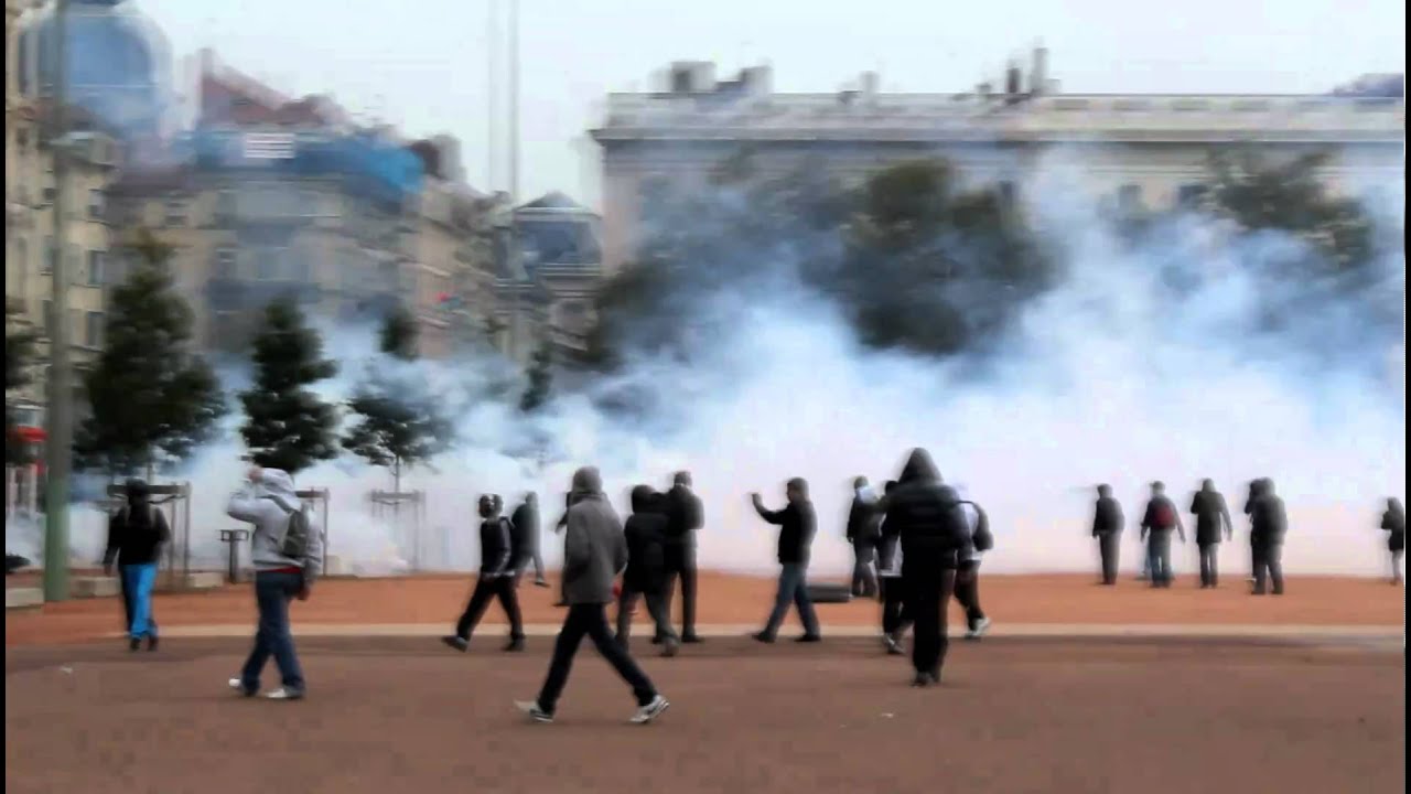 france lyon riots - YouTube