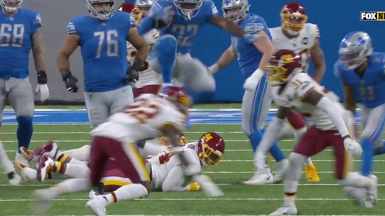 D'Andre Swift Does Best Hurdle We Have Ever Seen This Year | Washington ...