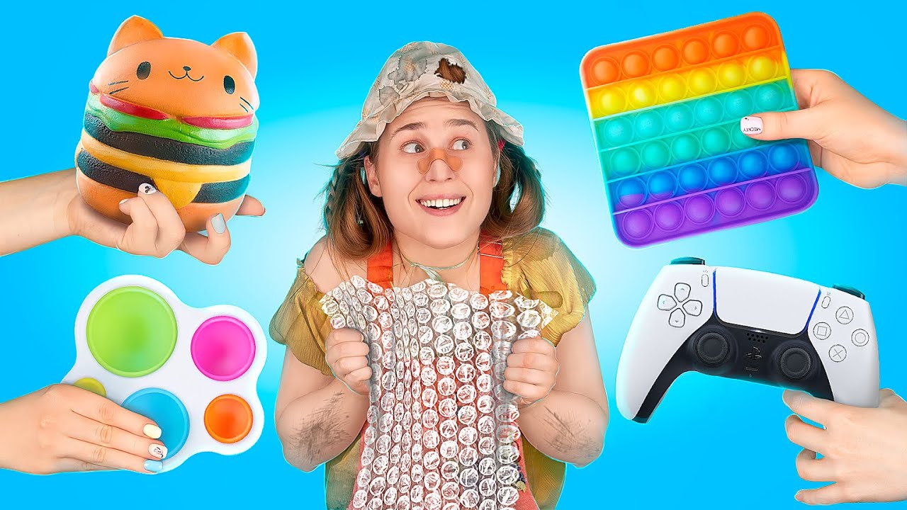 Fille Pauvre VS Famille Riche - YouTube