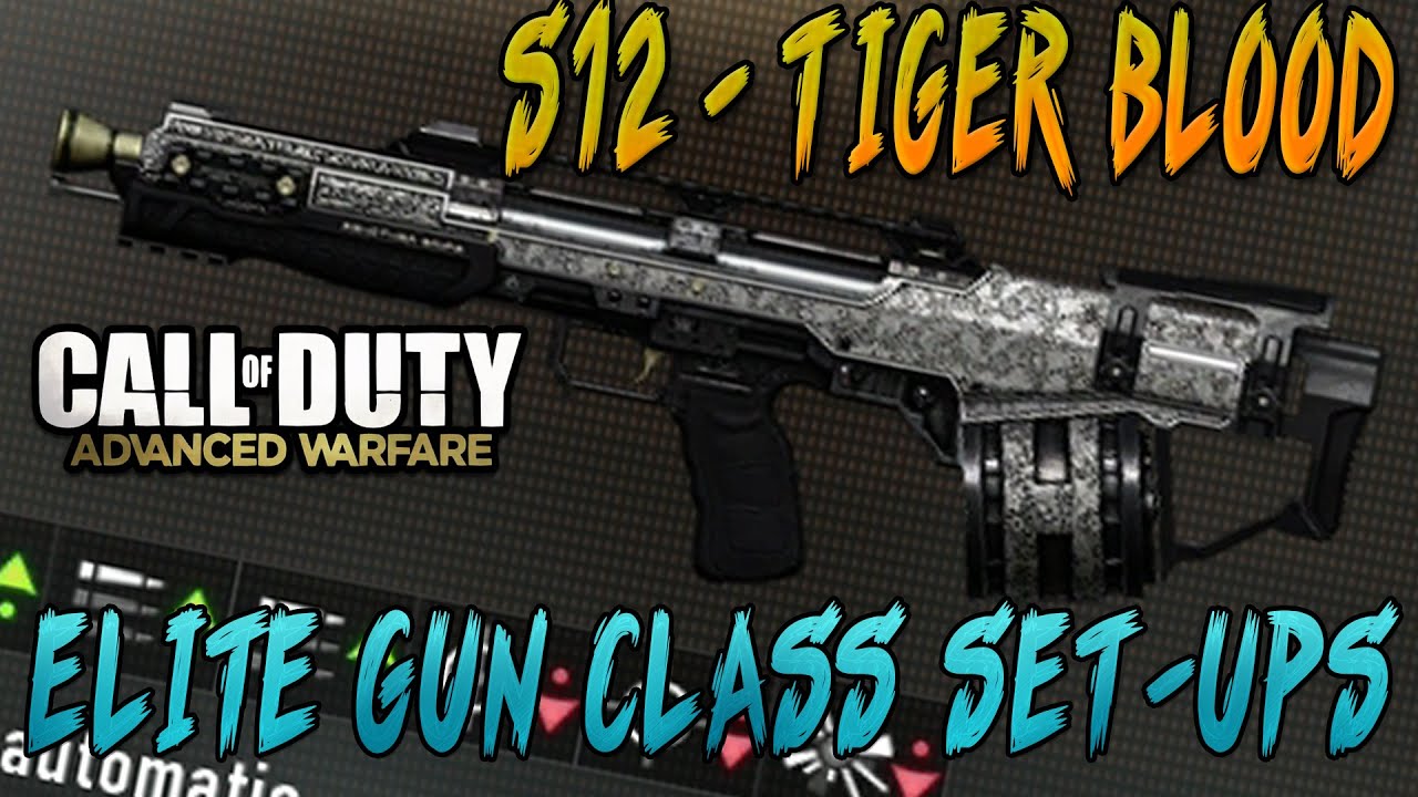 "S12 - TIGER BLOOD" - Elite Gun Set Ups (Call of Duty: Advanced Warfare ...