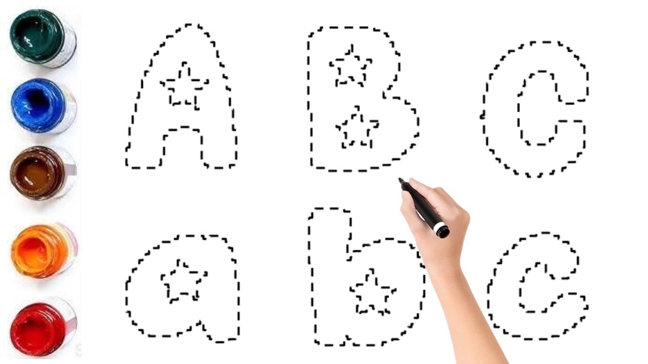 A to Z Alphabet Coloring | Kids ABC Learning Through Drawing ...