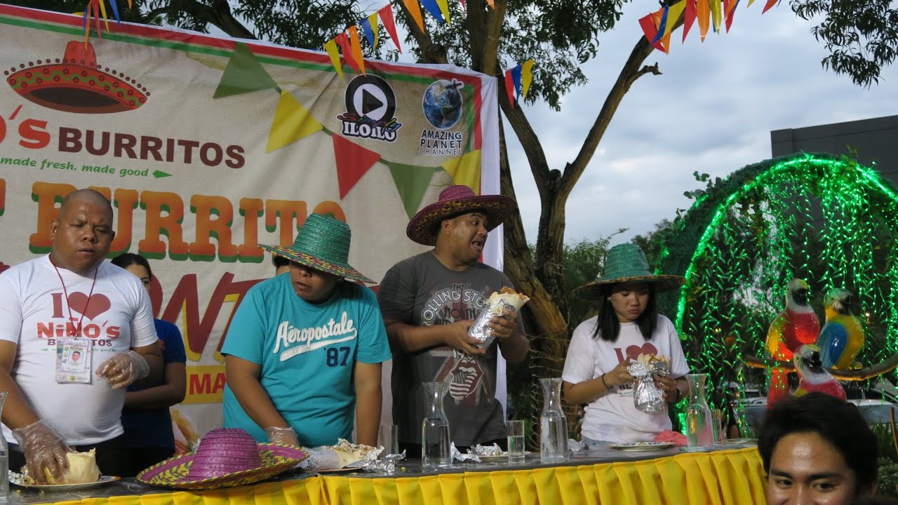Nino's Burrito GIANT burrito eating contest ~ SM City Southpoint ...