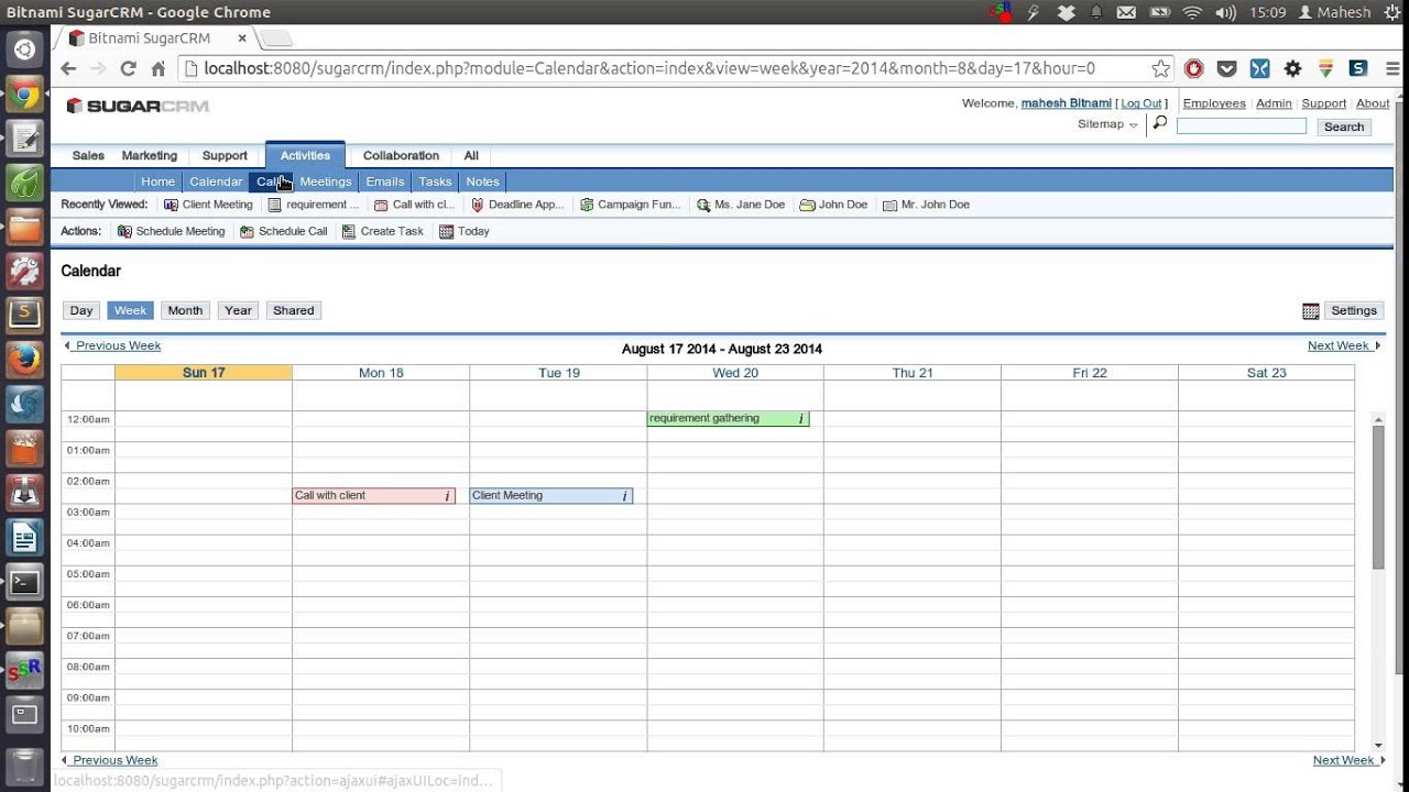 SugarCRM Activities Module - YouTube