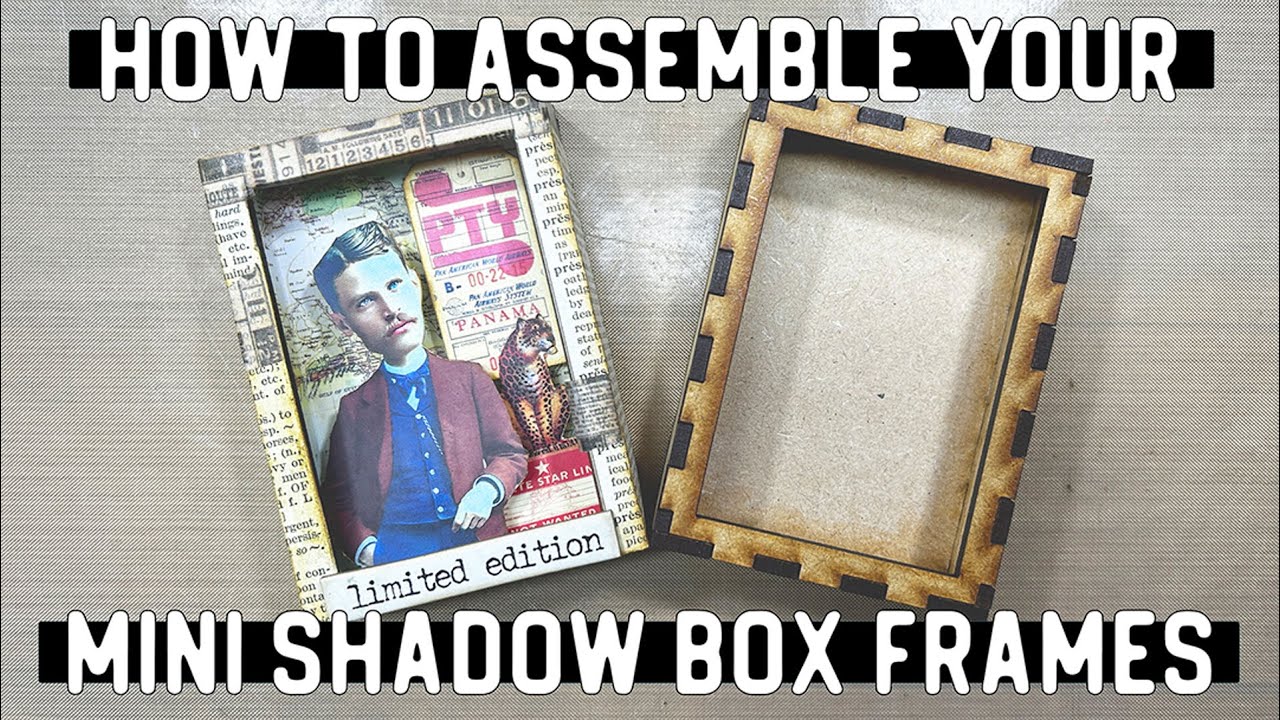 How to assemble your mini ATC Shadow Boxes - YouTube