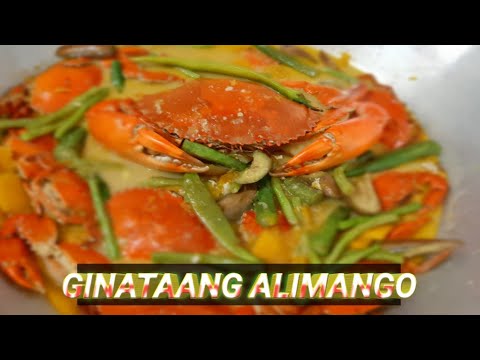 Masarap na Gata (Ginataang ALIMANGO) easy recipe - YouTube