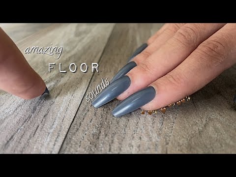 ASMR floor tapping and scratching 💅🏽🤎 - YouTube