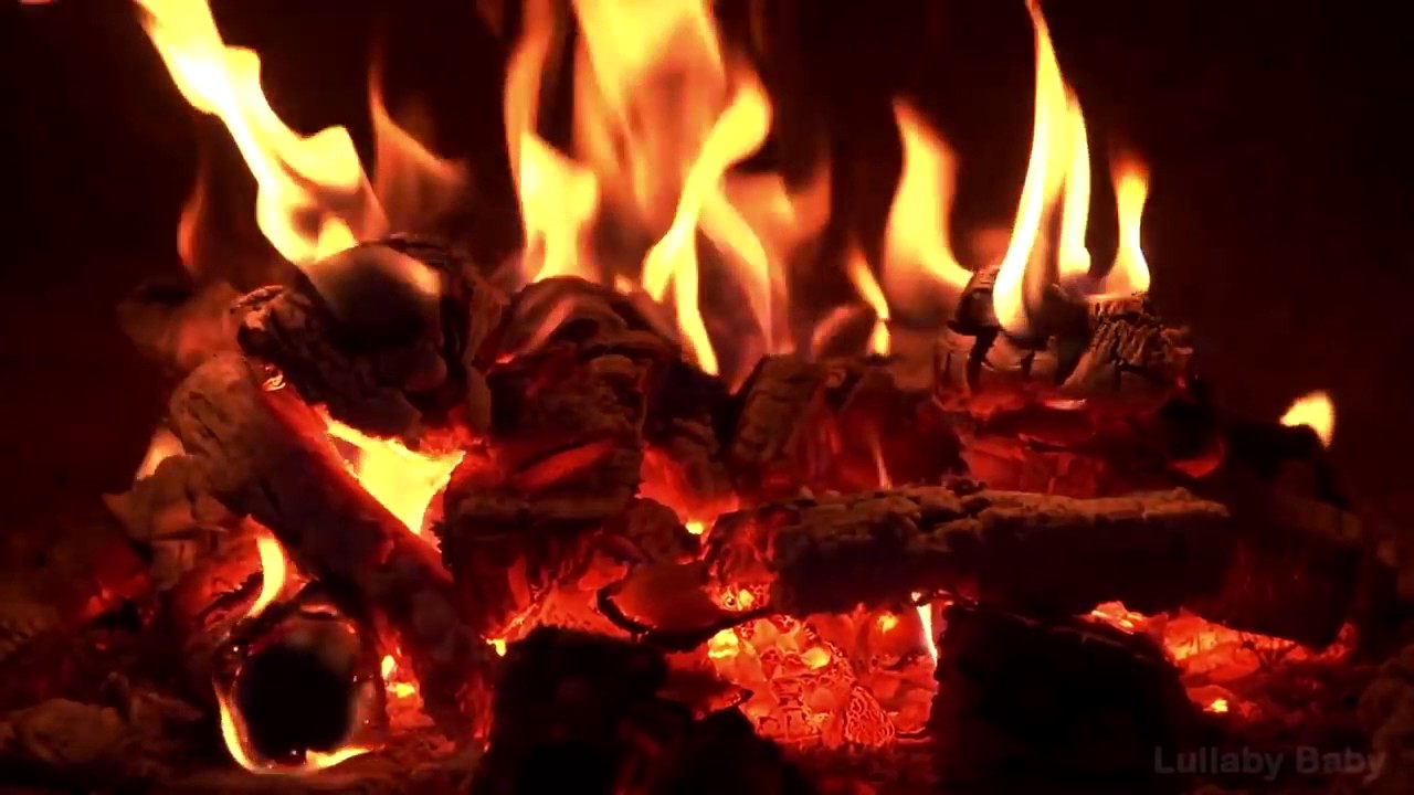 8 HOURS Best Fireplace HD 1080p video Relaxing fireplace sound Full HD ...