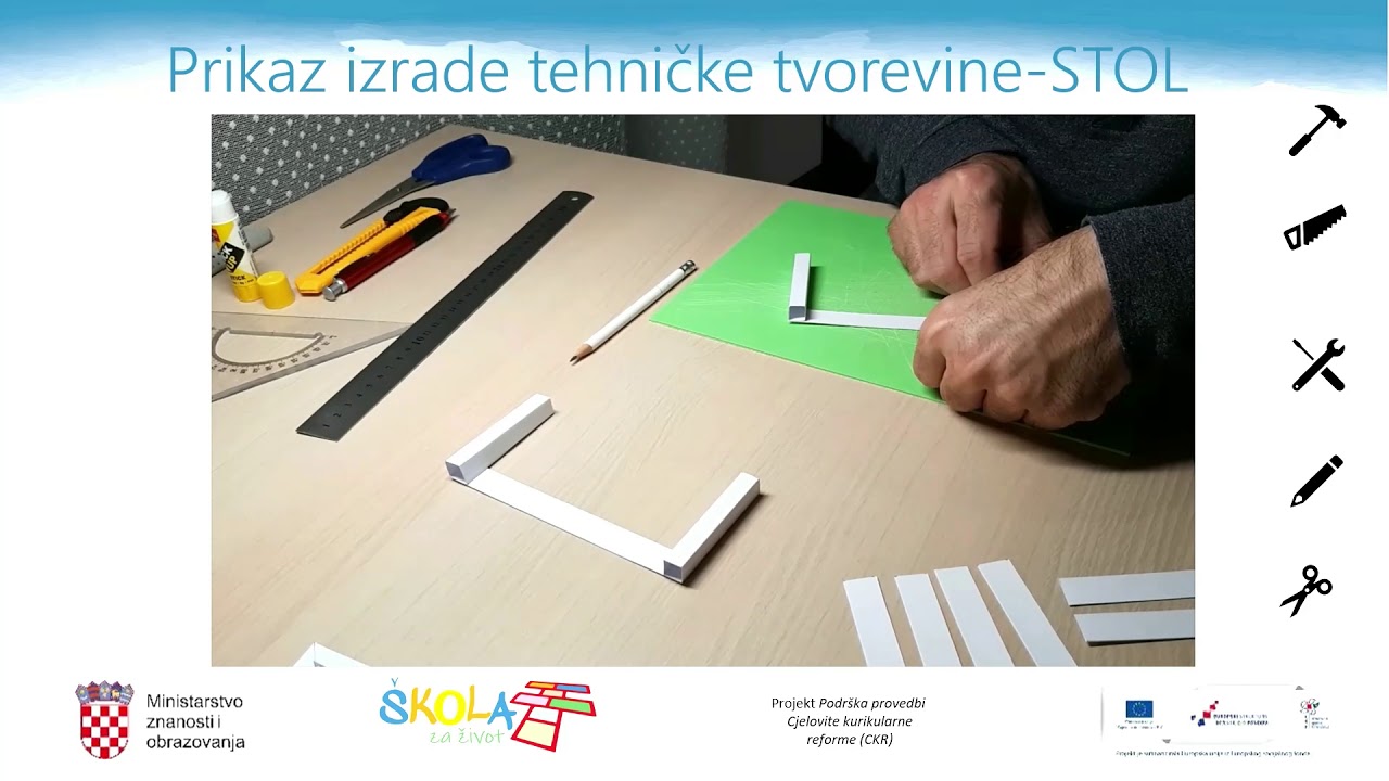 Tehnička kultura 6. r. - Izrada tehničke tvorevine, 2. dio - YouTube