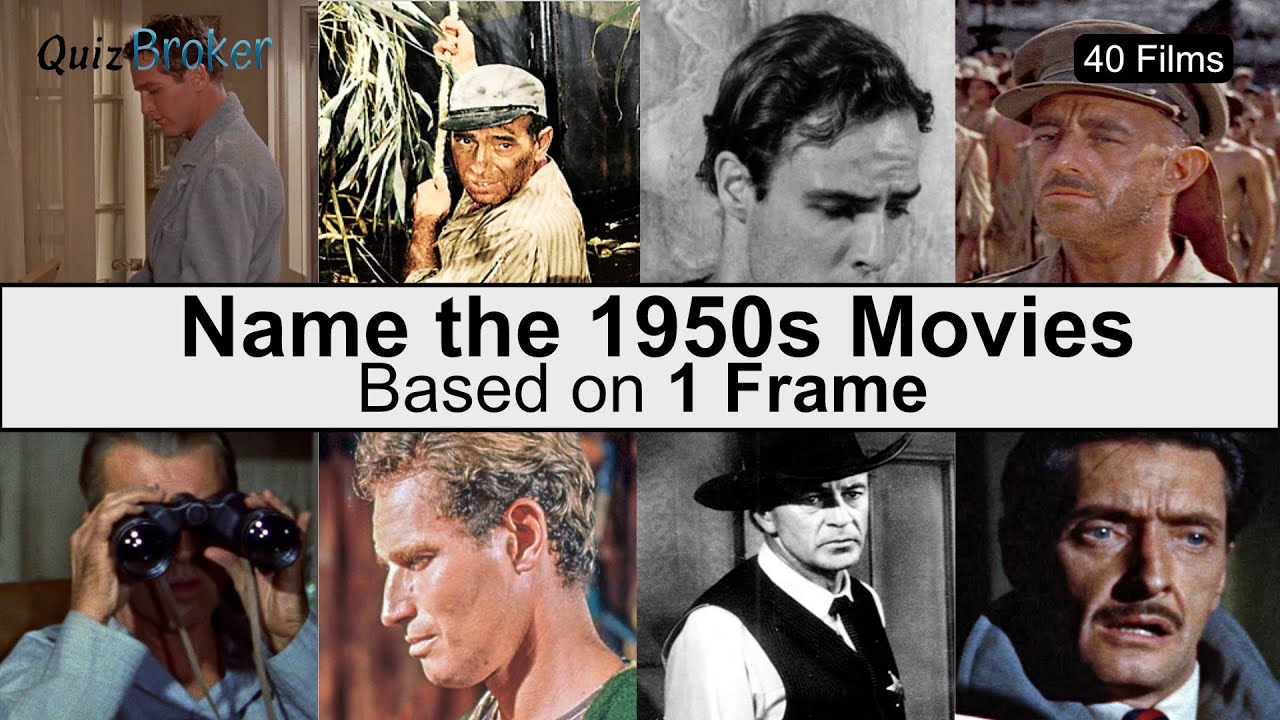 Guess the 1950s Movie from a Single Frame! | Classic Film Quiz ...