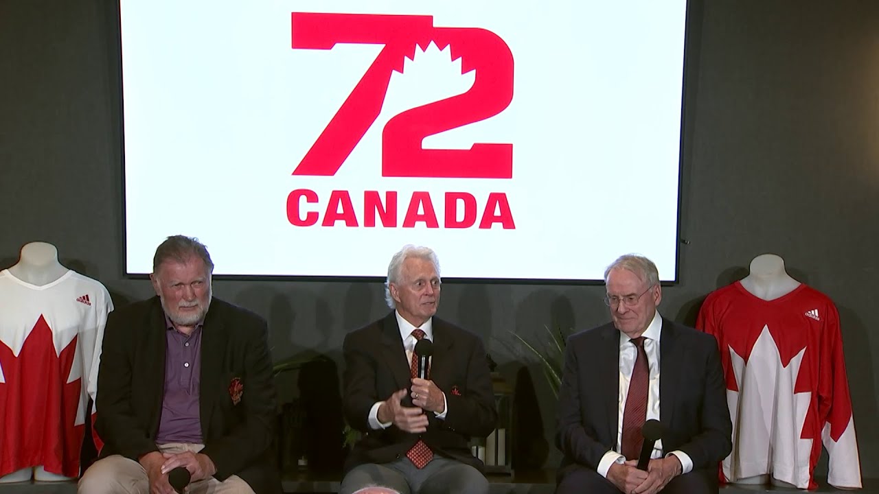Summit Series: Members of the 1972 Team Canada Press Conference - YouTube