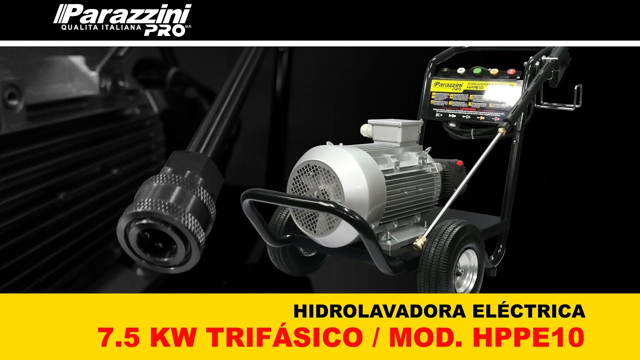 HIDROLAVADORA ELÉCTRICA PARAZZINI PRO - 7.5 W / TRIFÁSICO - MOD. HPPE10 ...