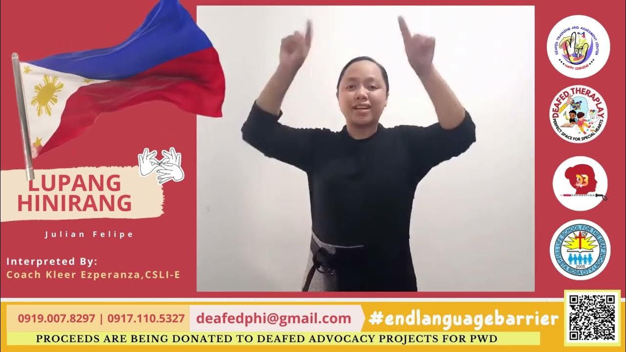 Lupang Hinirang FSL Interpretation - YouTube