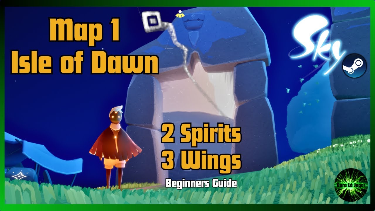 Sky Children of the Light Isle of Dawn Map 1 Spirits and Winged Lights ...