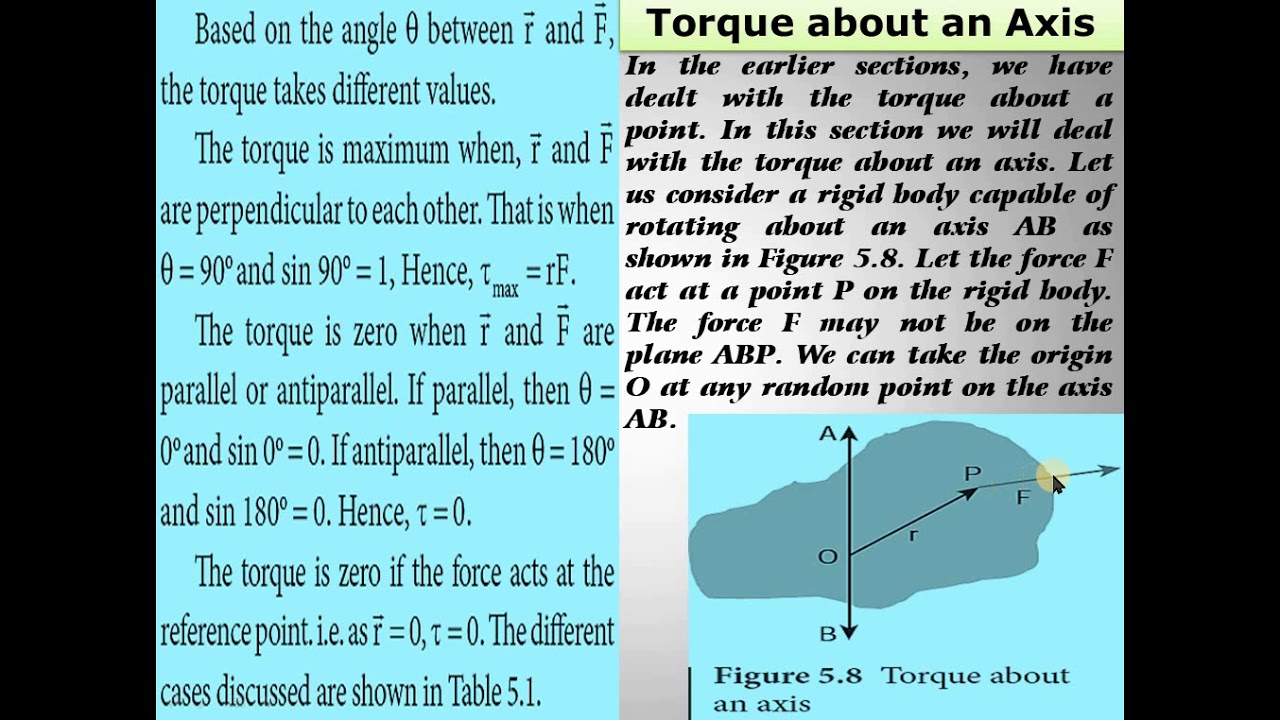 torque and angular momentum - YouTube