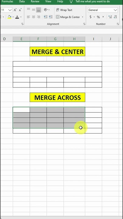 Merge Across Option in Excel #shorts #excelhacks #exceltricks - YouTube