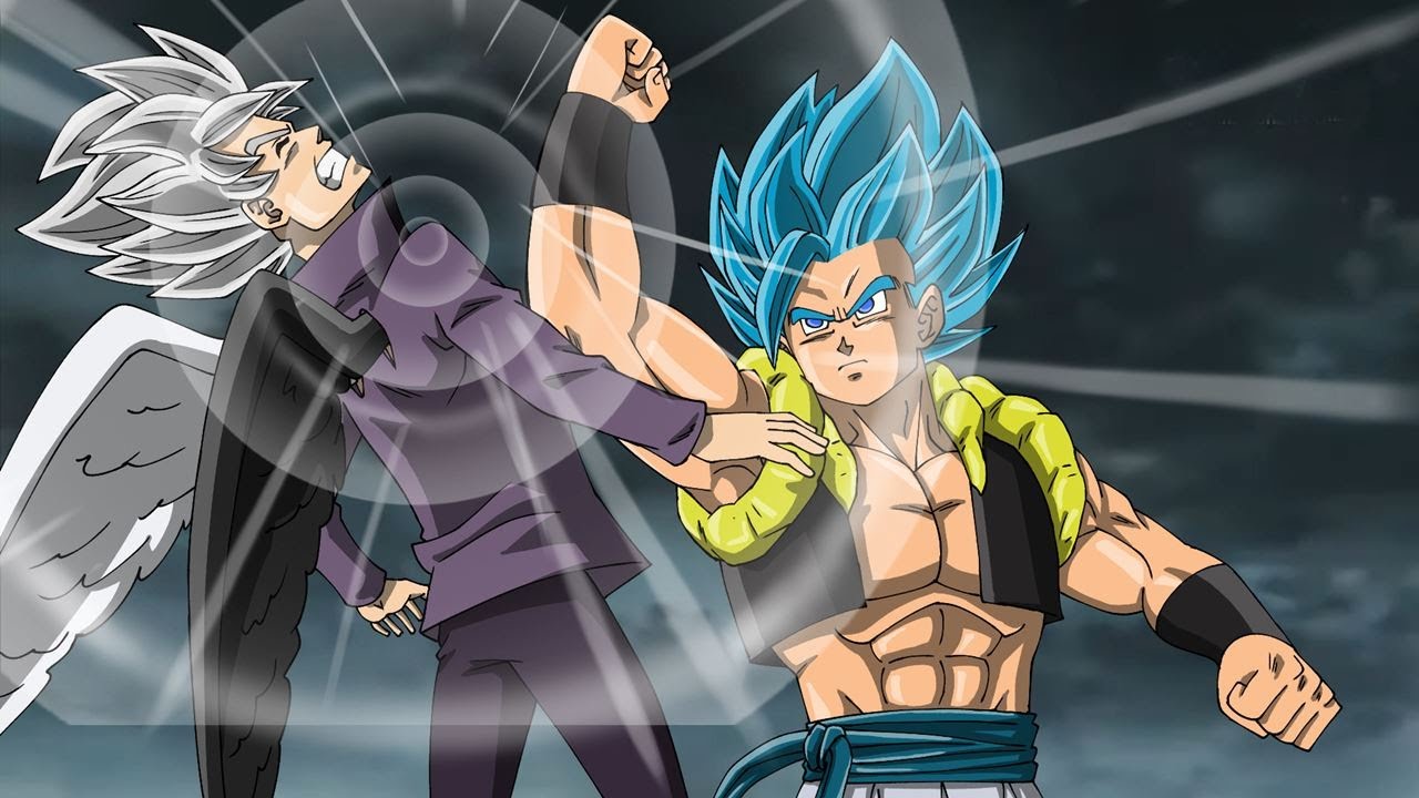 Goku and Vegeta use the Gogeta Fusion to Defeat the son of Angel Vados ...