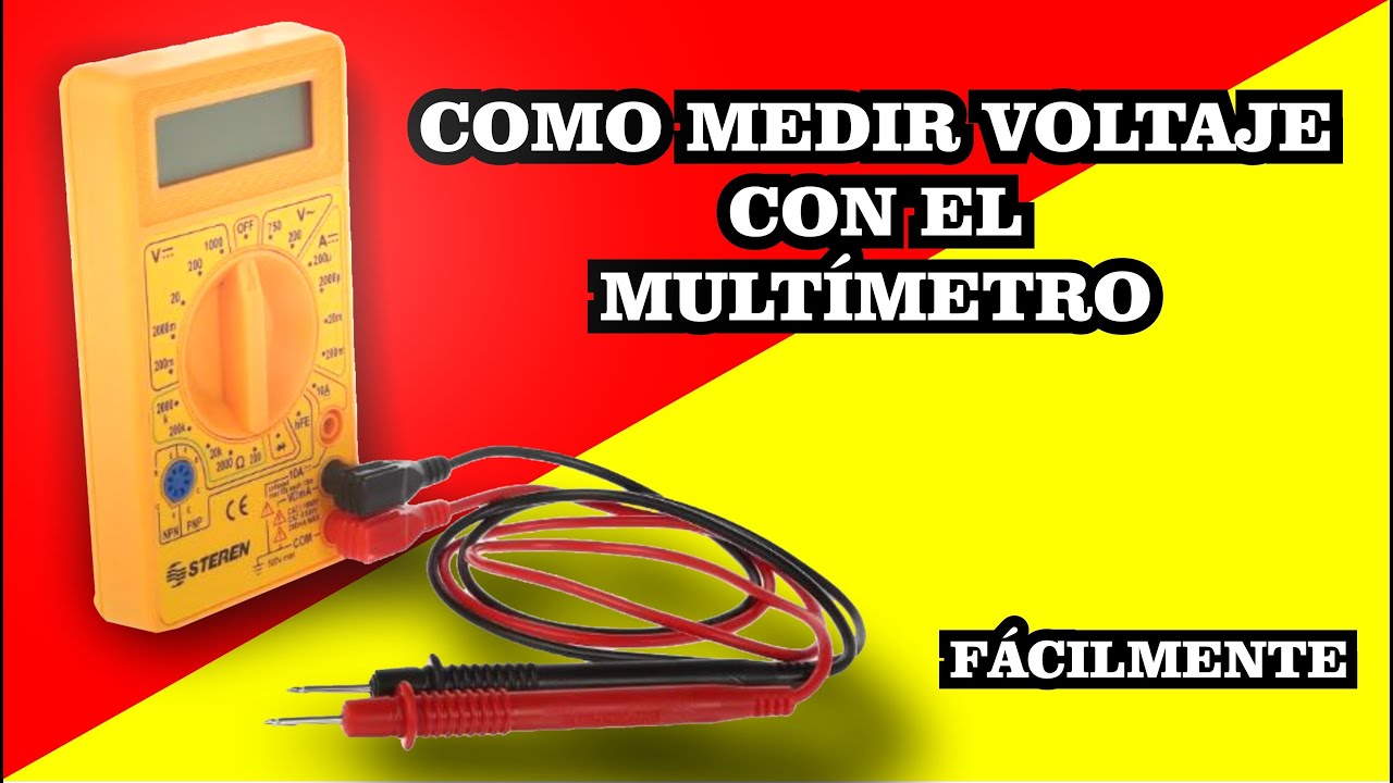 como medir el voltaje con un multimetro económico paso a paso bien ...