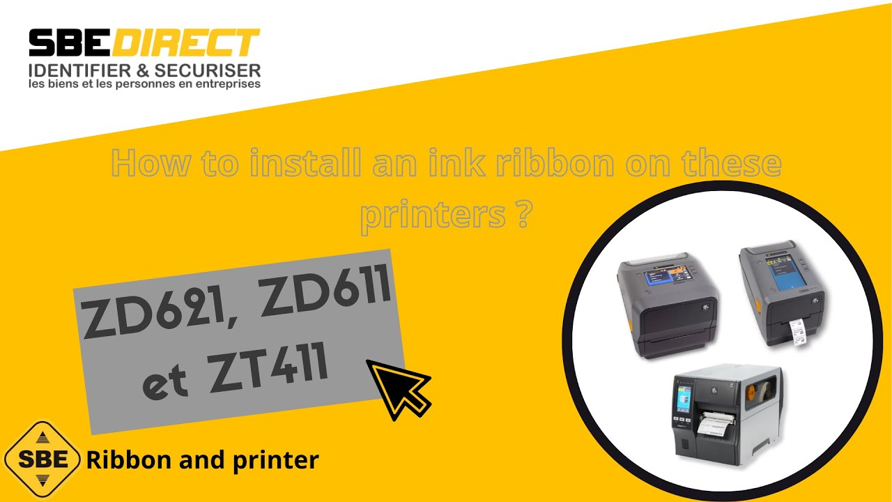 How to install an ink ribbon on these printers ? - YouTube