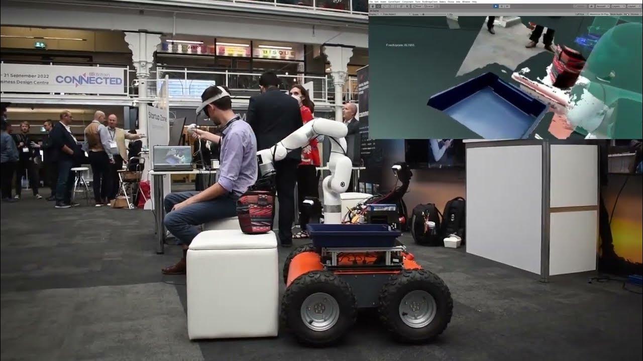 VR Controlled xArm Robot Arm — Teleoperated Mobile Manipulator - YouTube