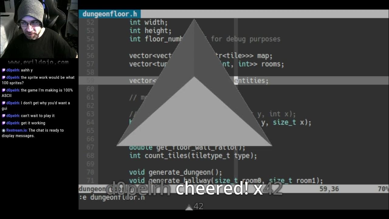 Roguelike #Gamedev in C++ on #Linux part 11 | Entities & Time-reversal IV in 80x24 Terminal ...