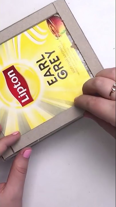 DIY Decorating a Lipton tea box | Handmade box | Box from cardboard - YouTube