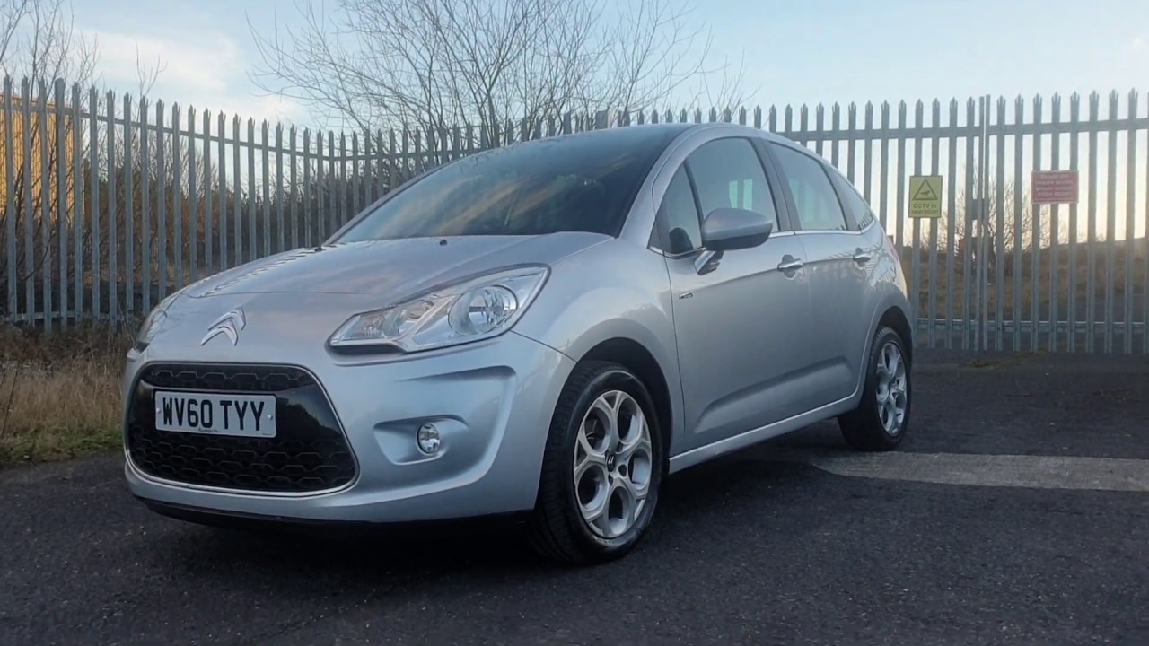 2010 Citroen C3 Exclusive 1.4 petrol manual 5dr Silver - YouTube