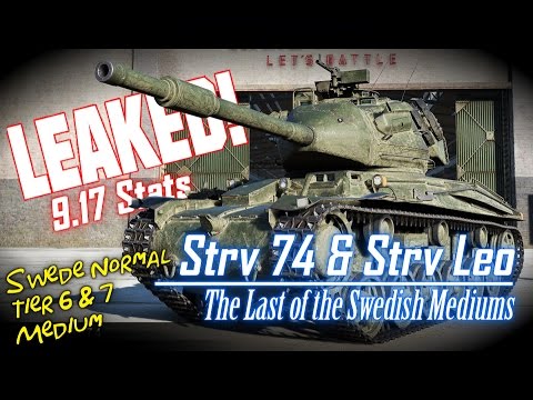 LEAKED! Strv 74 & Strv Leo Stats || World of Tanks - YouTube