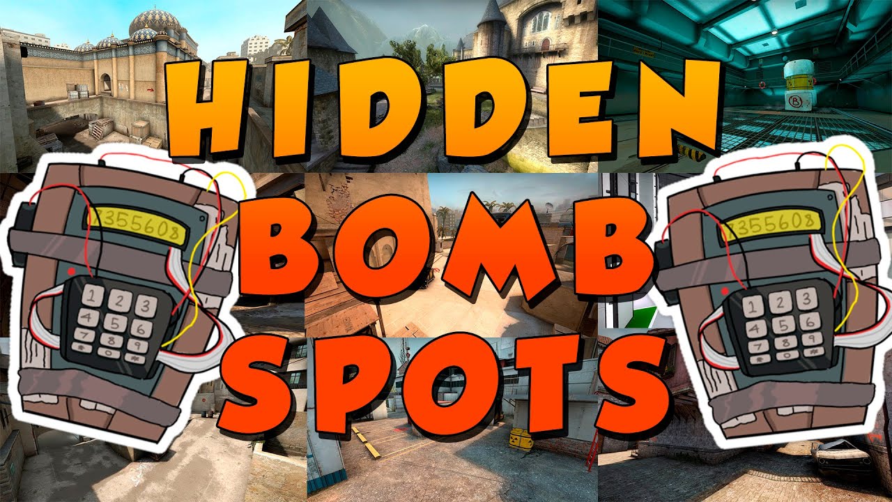 Hidden Bomb Spots On All Official Maps - CSGO - YouTube