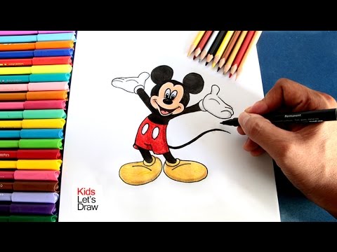 Cómo dibujar a MICKI MOUSE paso a paso (Dibujo Clásico)