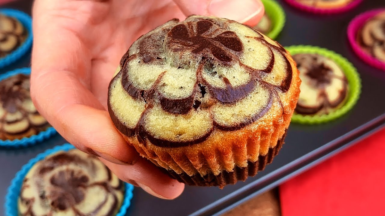 The Ultimate Marble Muffins Recipe - Moist, Fluffy and Chocolatey - YouTube
