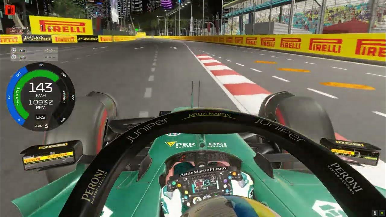 Sebastian Vettel RSS Formula Hybrid 2022 Onboard at Singapore | Assetto Corsa - YouTube