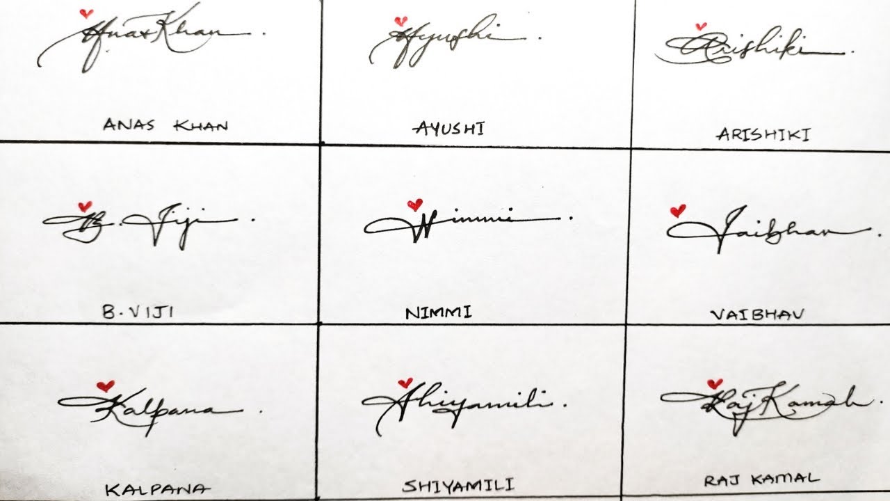 Signature Style Name Compilation Part6: Subscribers' Names || Requested ...