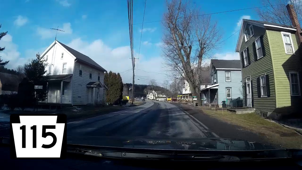 Pennsylvania Route 115 (Full Length Drive) - YouTube