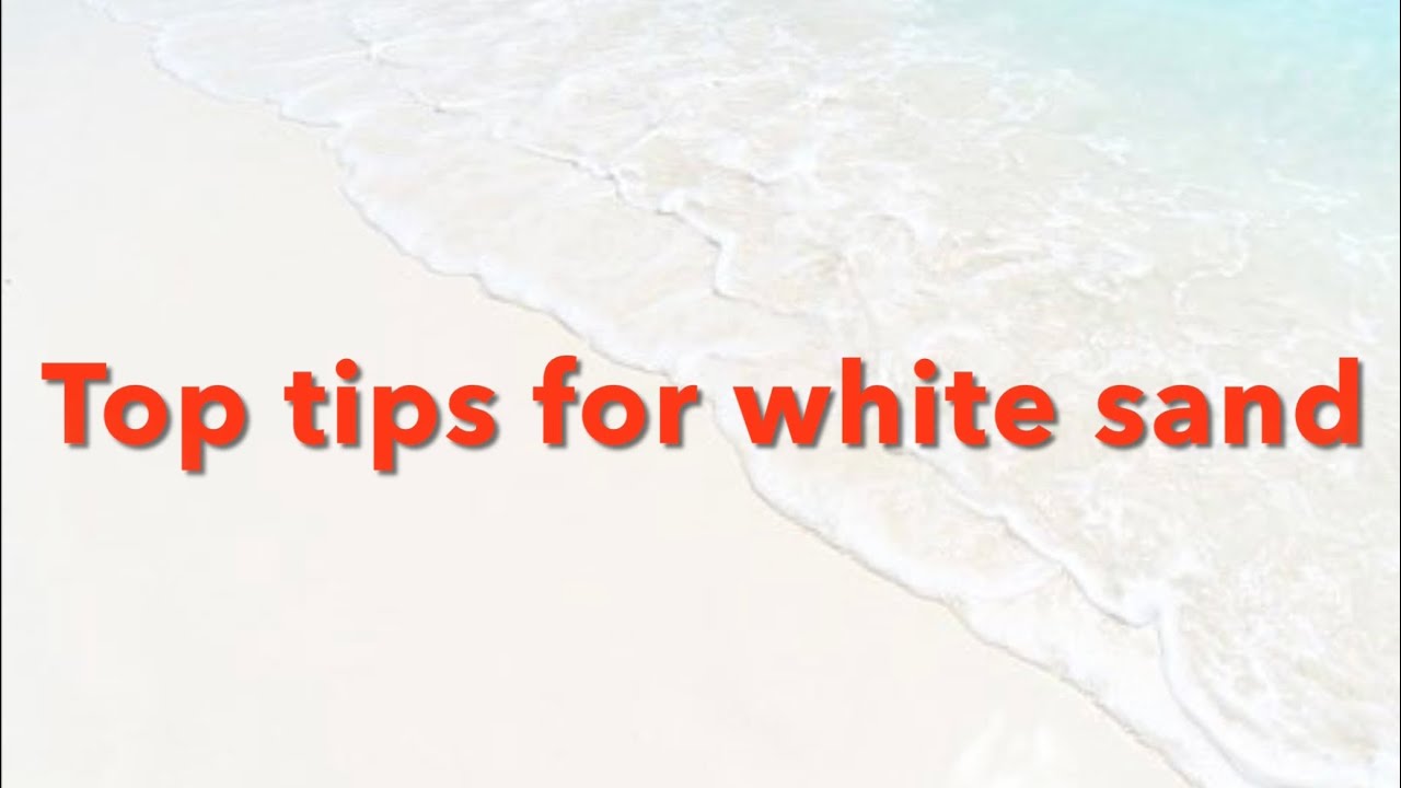 Get sparkling white sand in YOUR reef tank - top tips - YouTube