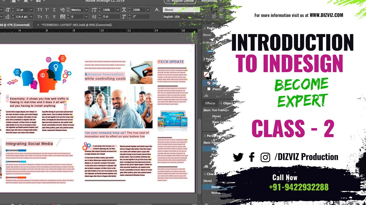 Indesign Class 2 - YouTube