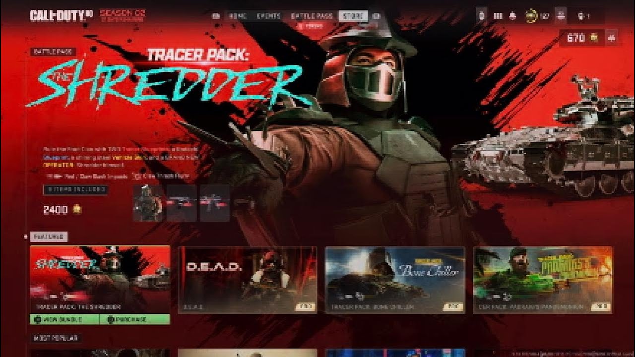 The Shredder NEW Operator - (Call of Duty Modern Warfare 2 & Warzone 2. ...