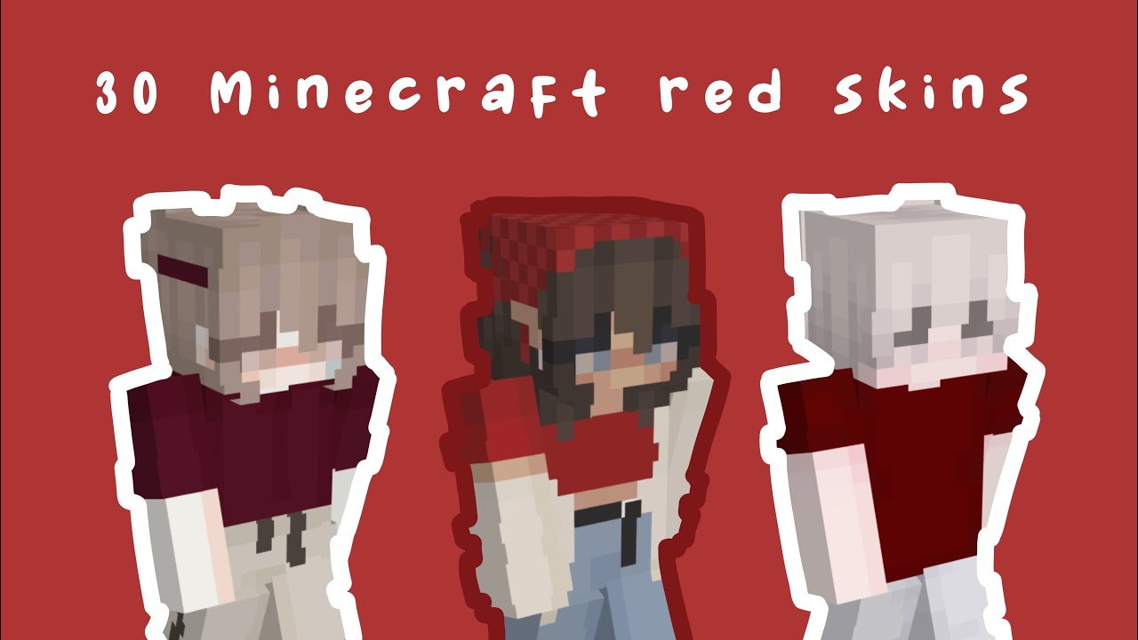 30 Red Minecraft Skins! ️ - YouTube